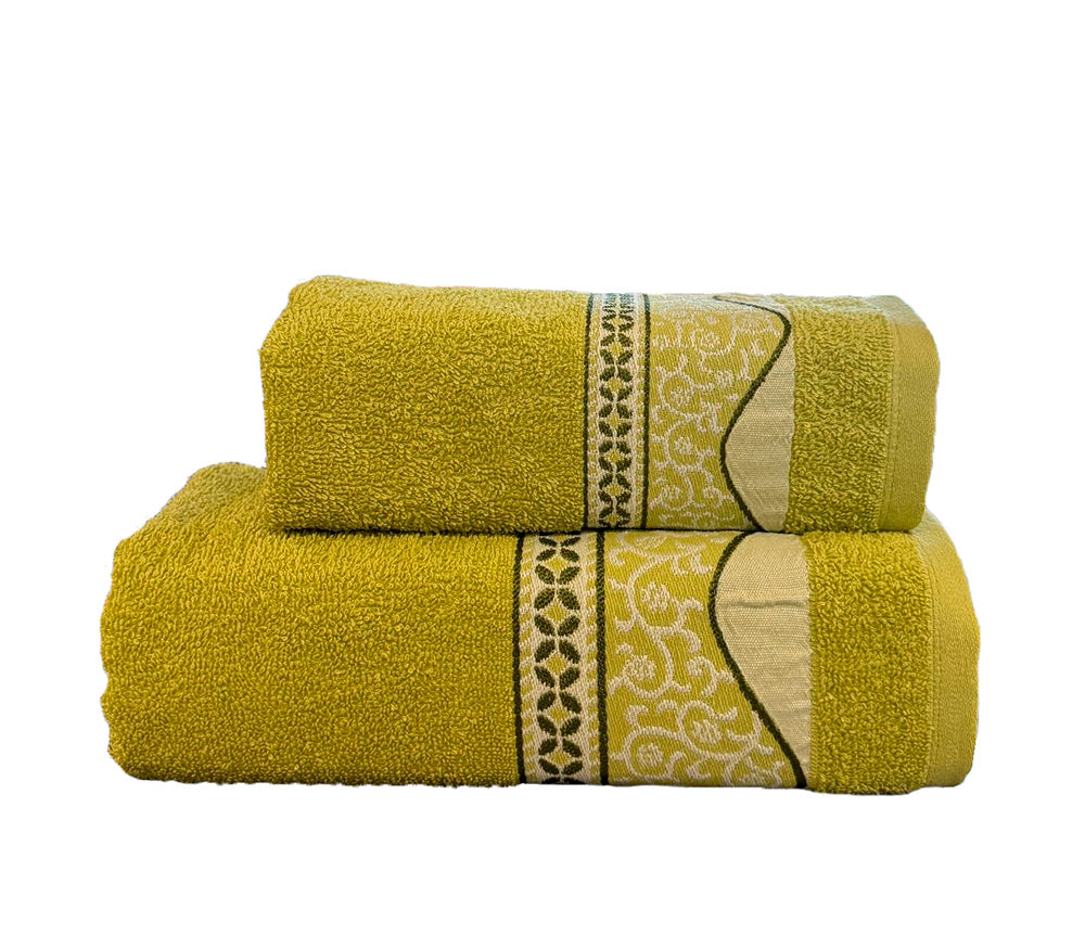 Asciugamano + Ospite Romilda in Spugna 100% Cotone – Re Sole Casa